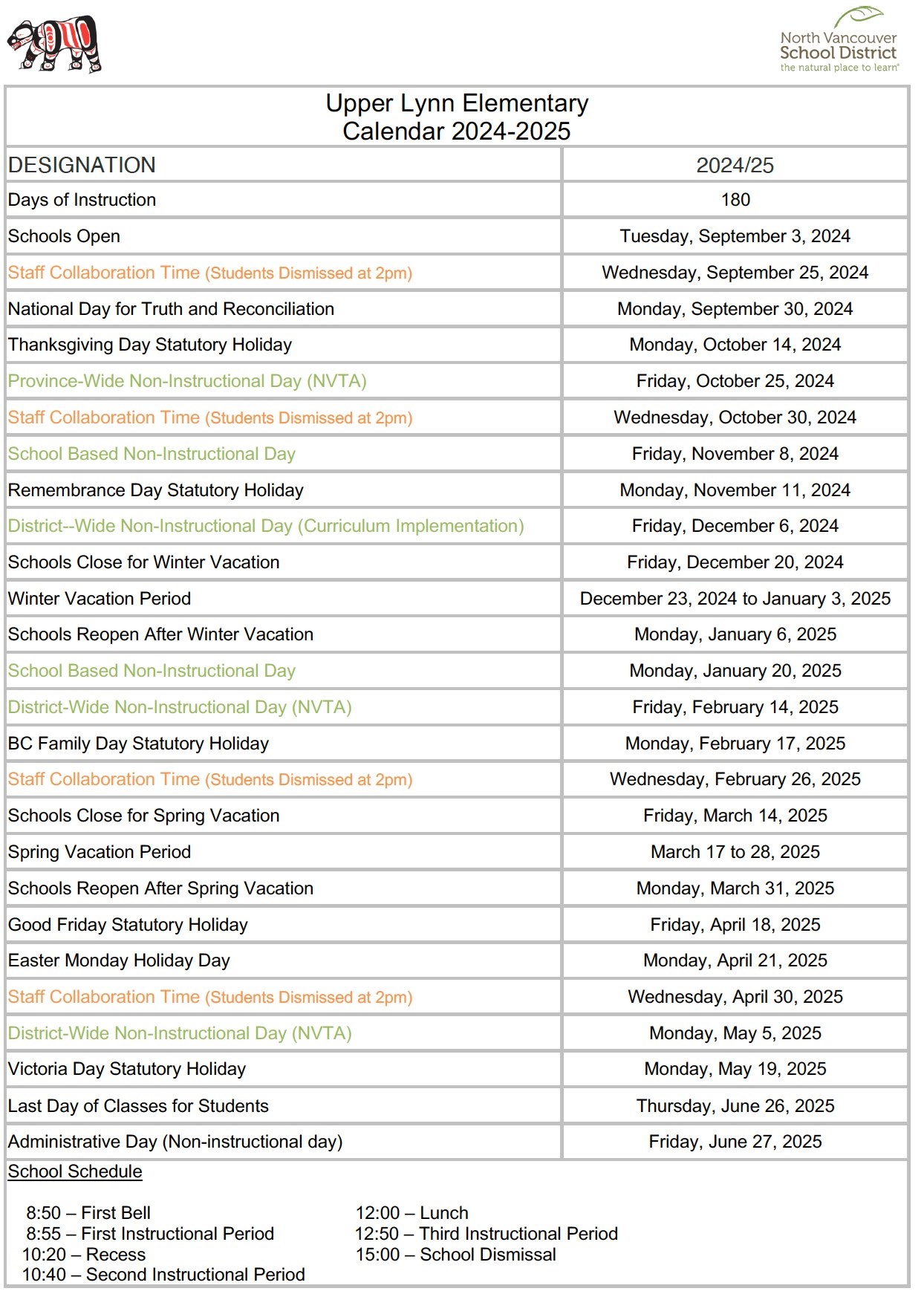 News Item - Upper Lynn Elementary